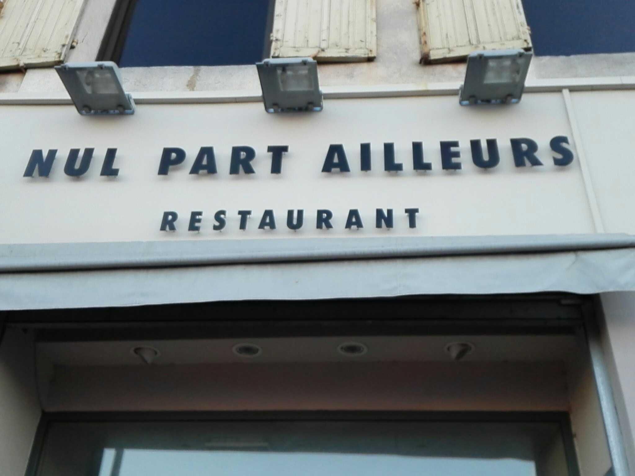 Nul Part Ailleurs Marseille - Restaurant (adresse, horaires, avis ...