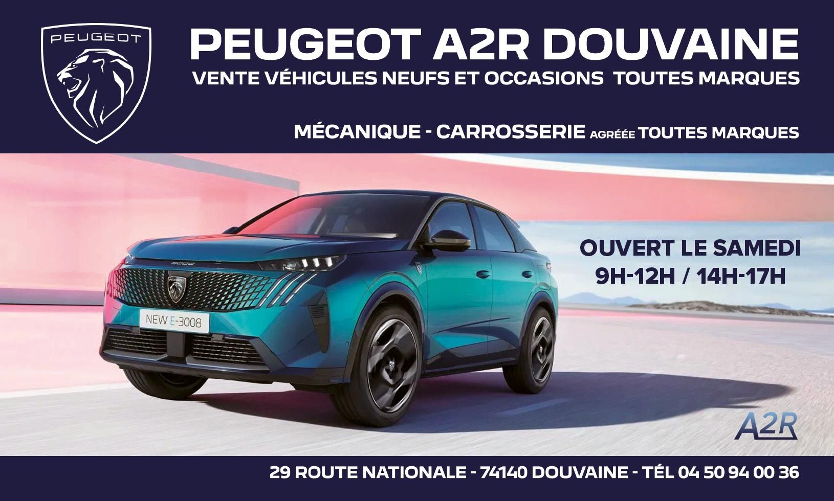 Peugeot A2R Douvaine Agent - Garage automobile (adresse, horaires)