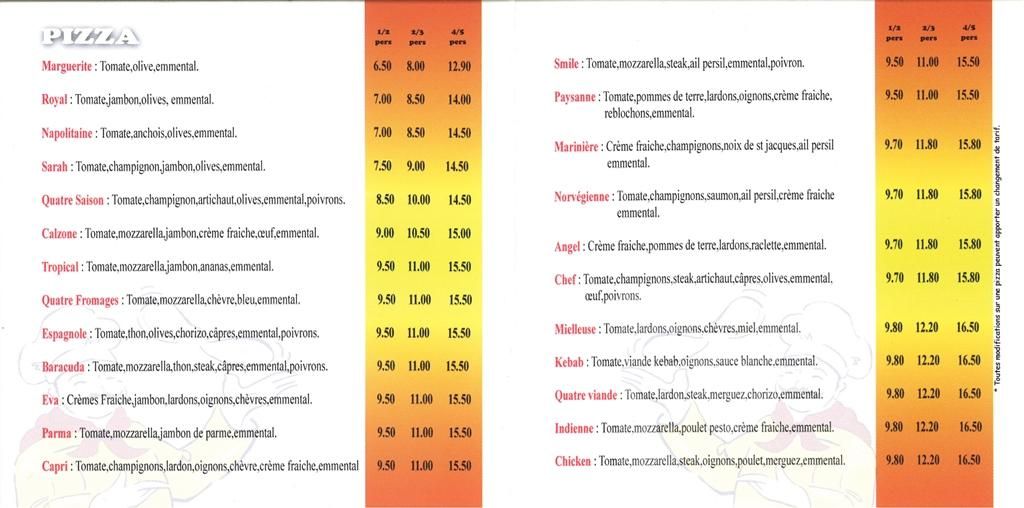 Angel Pizz Paimboeuf - Restaurant (adresse, horaires, menu, ouvert le ...